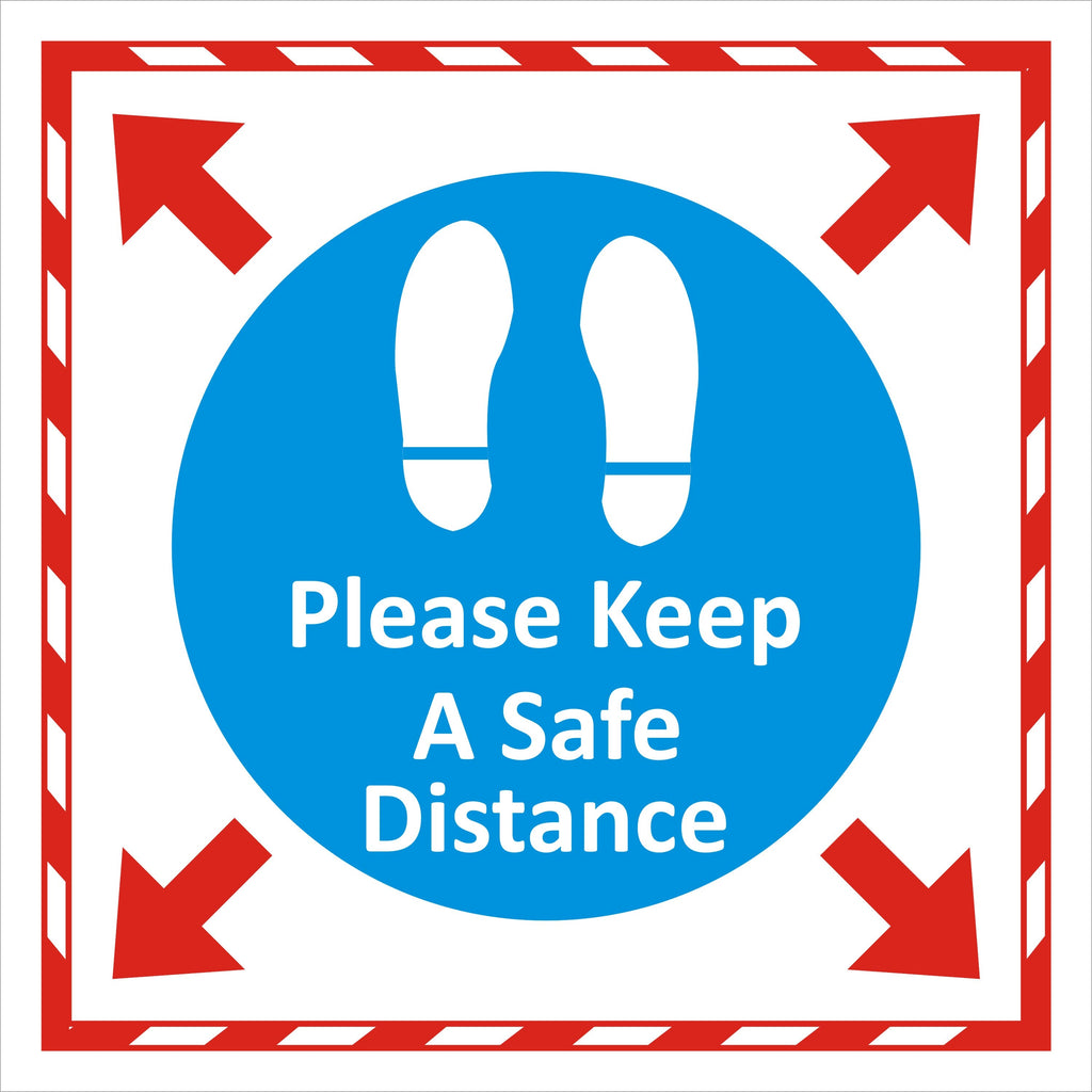 Please Keep A Safe Distance Sign Safe T Please Keep A Safe Distance Sign Safe T