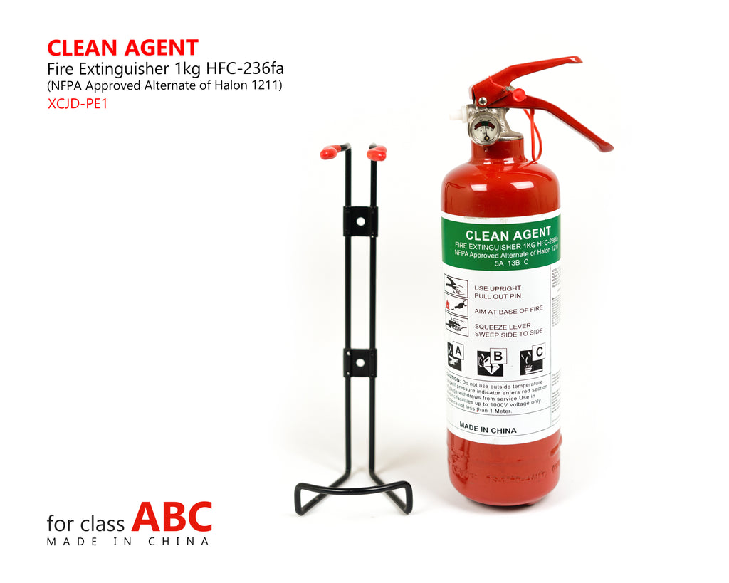 Clean Agent Fire Extinguisher 1kg HFC-236fa – Safe-T