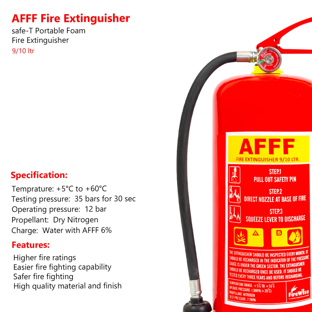 AFFF Fire Extinguishers 10 Ltr – Safe-T