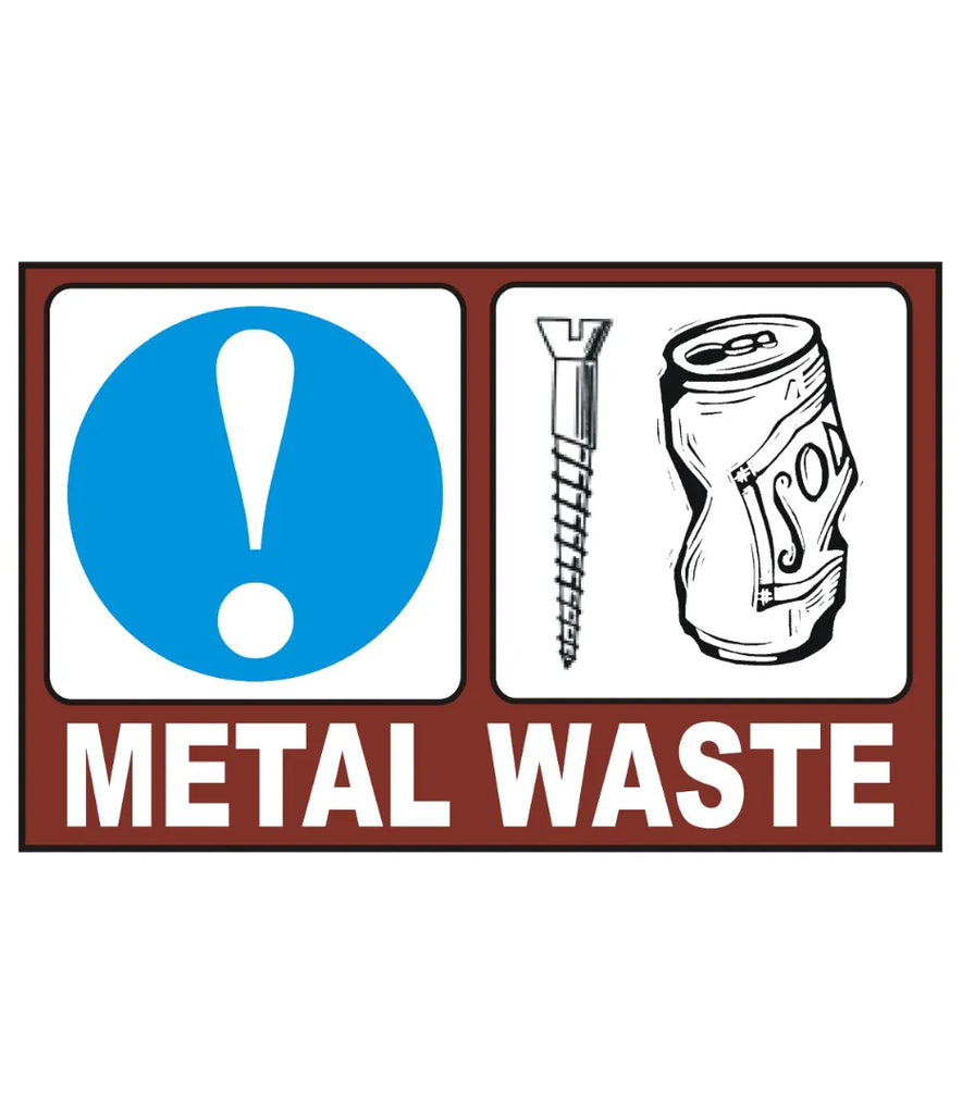 Metal Waste Sign – Safe-T