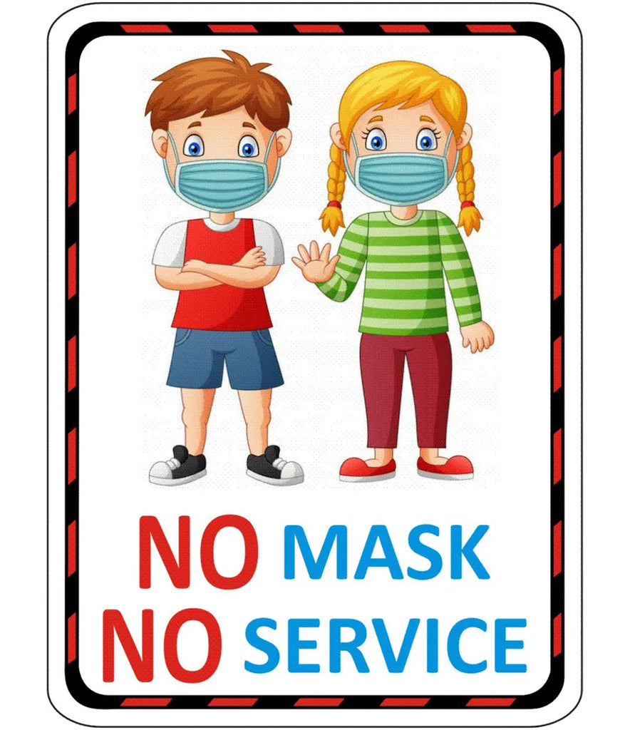 No Mask No Service Sign – Safe-T