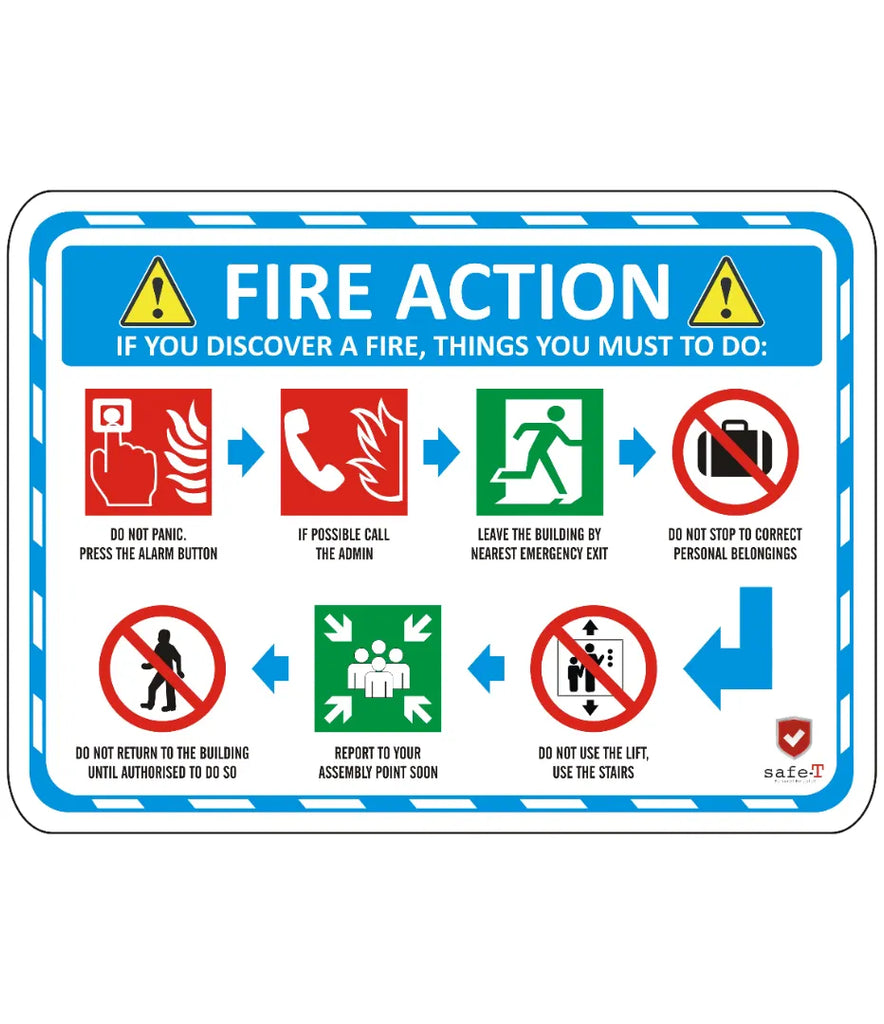 Fire Action Sign – Safe-T