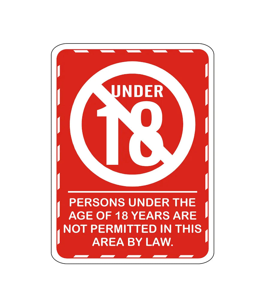 Under 18 Sign – Safe-T