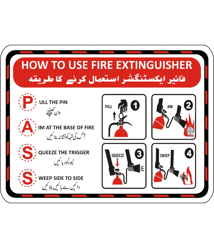How To Use Fire Extinguisher Sign – Safe-T