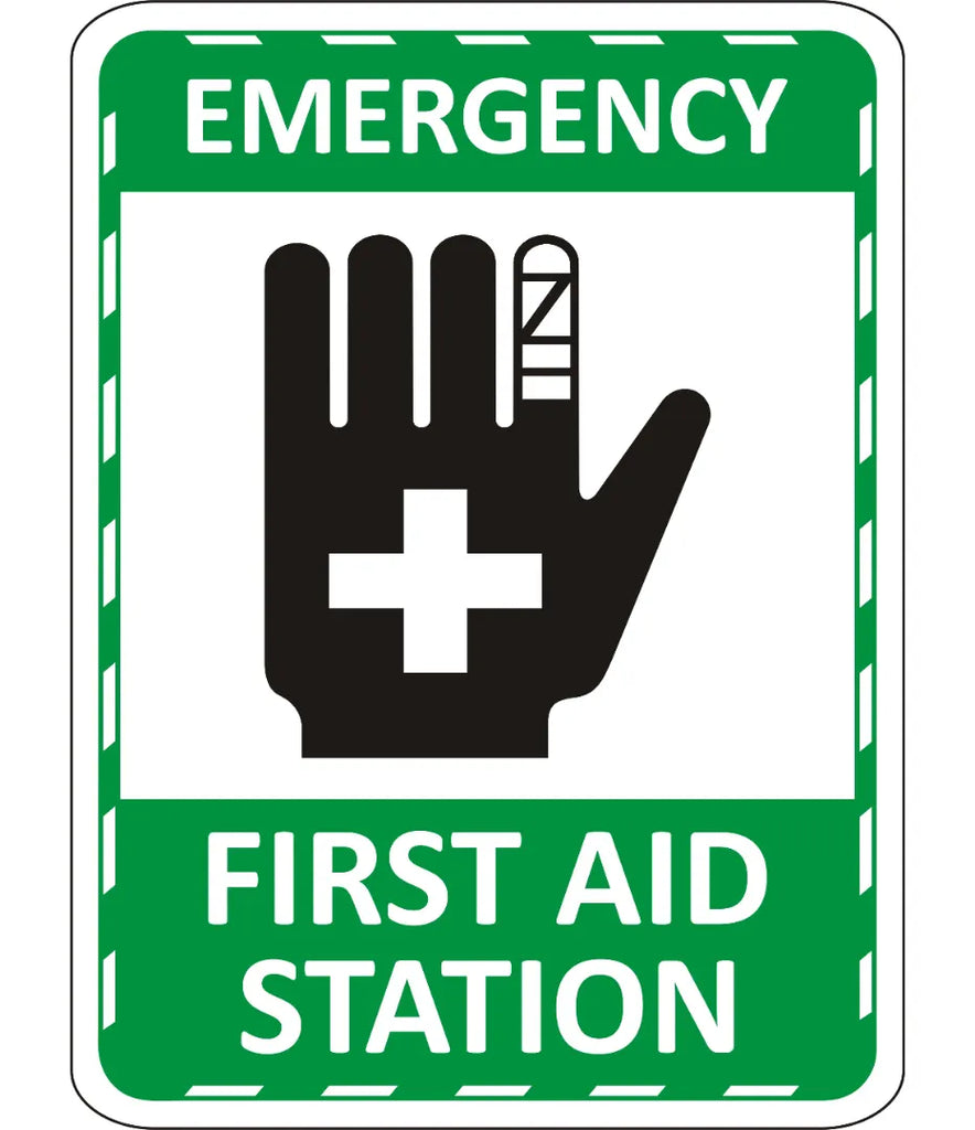Emergency First Aid Station Sign – Safe-T