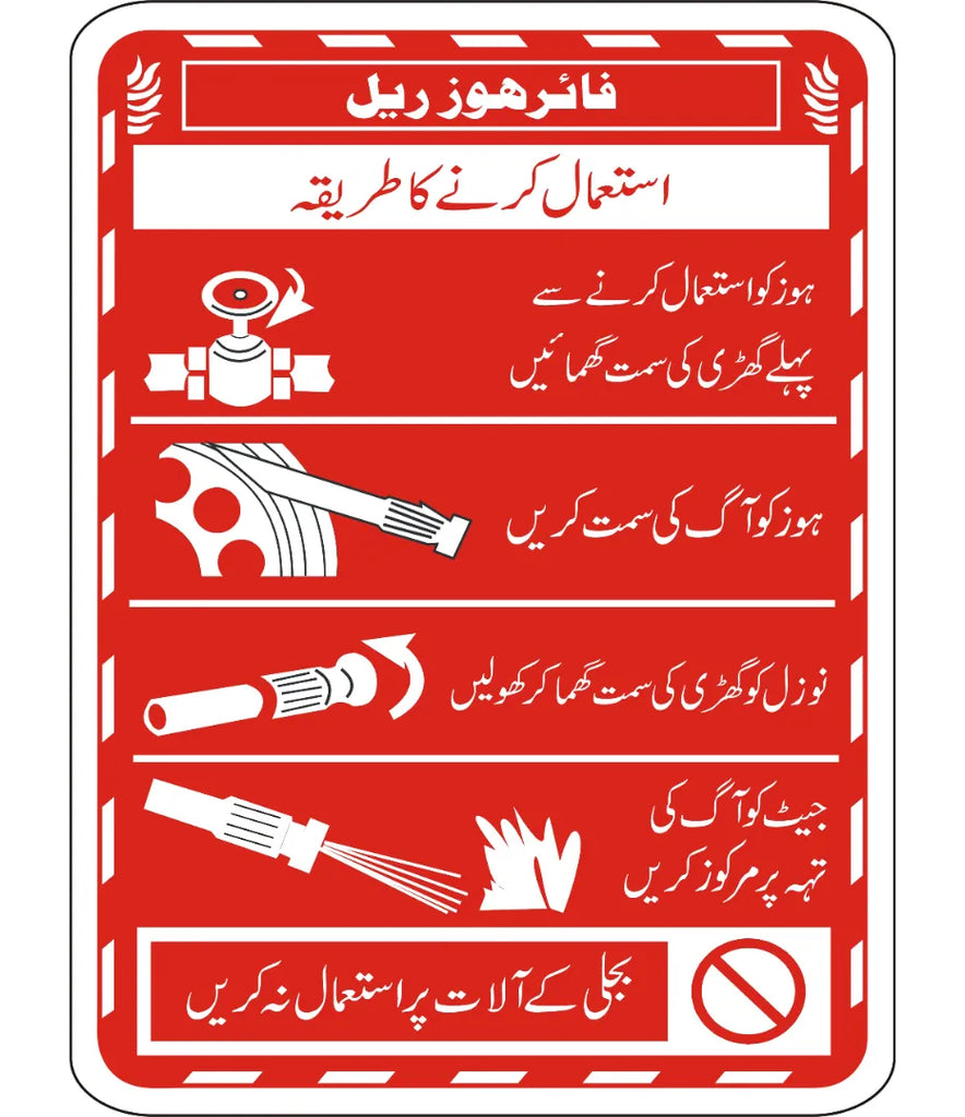 Instructions How To Use Fire Hose Sign – Safe-T