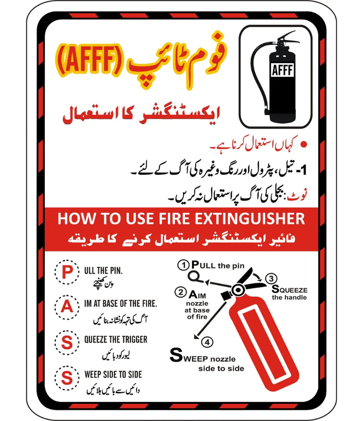 Foam Type Sign – Safe-T