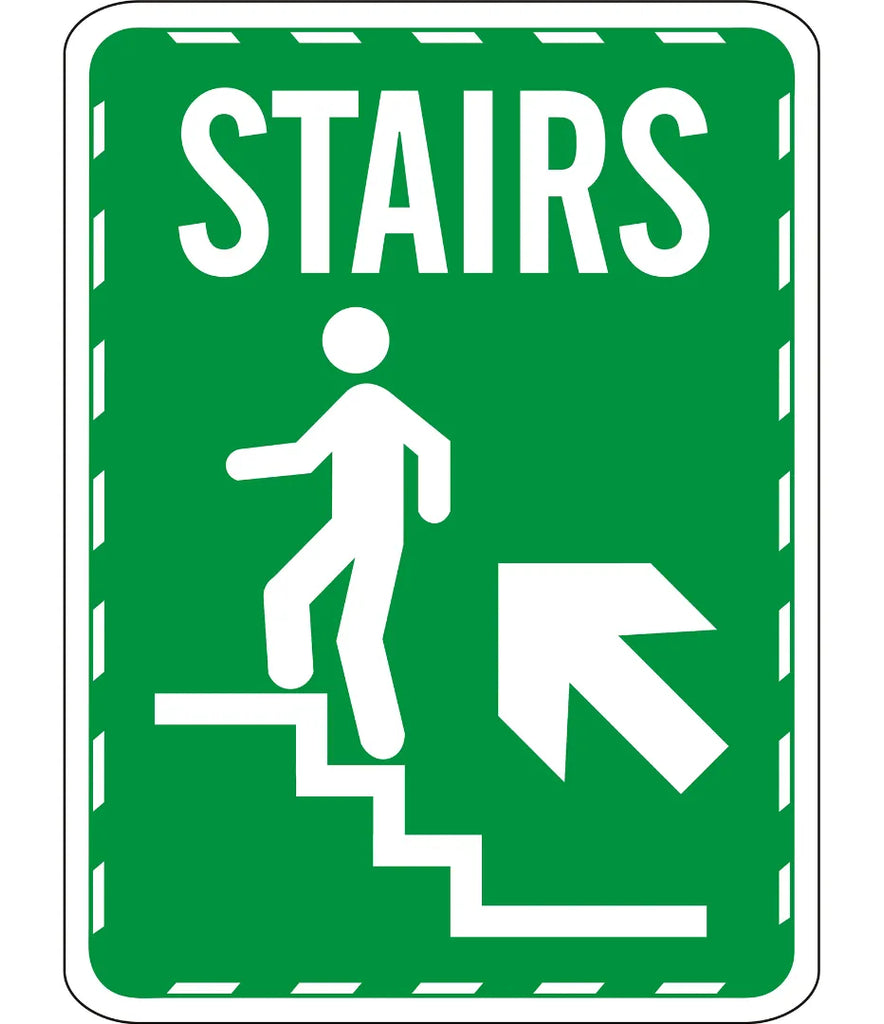 Stairs Up Sign – Safe-T