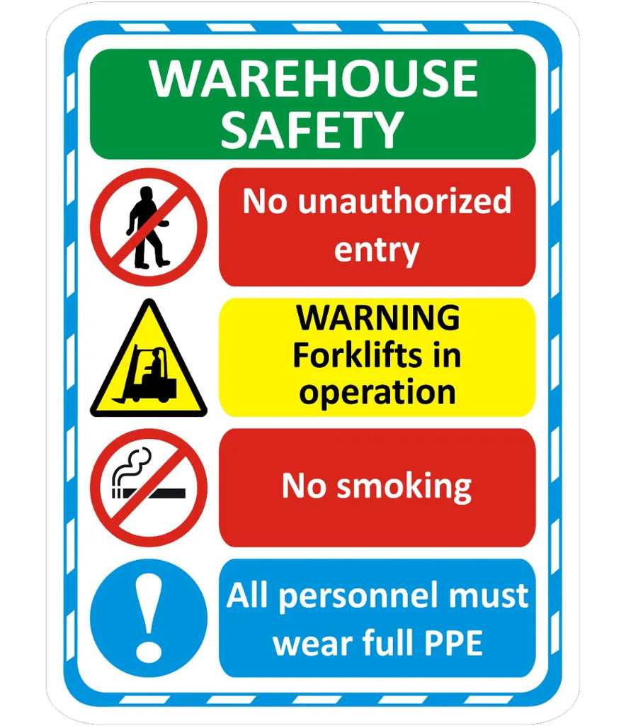 Warehouse Safety Sign – Safe-T