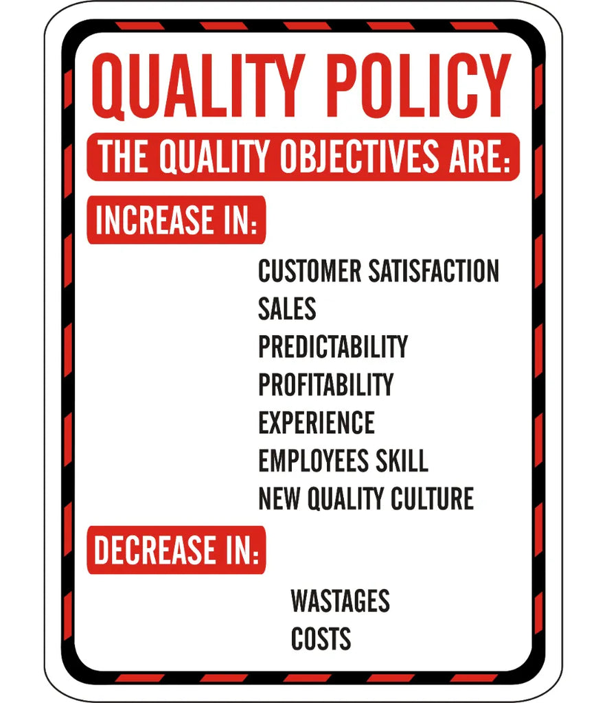Quality Policy Sign – Safe-T