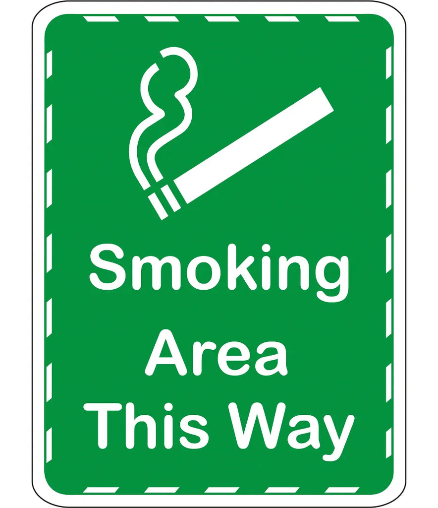 Smoking Area This Way Sign – Safe-T