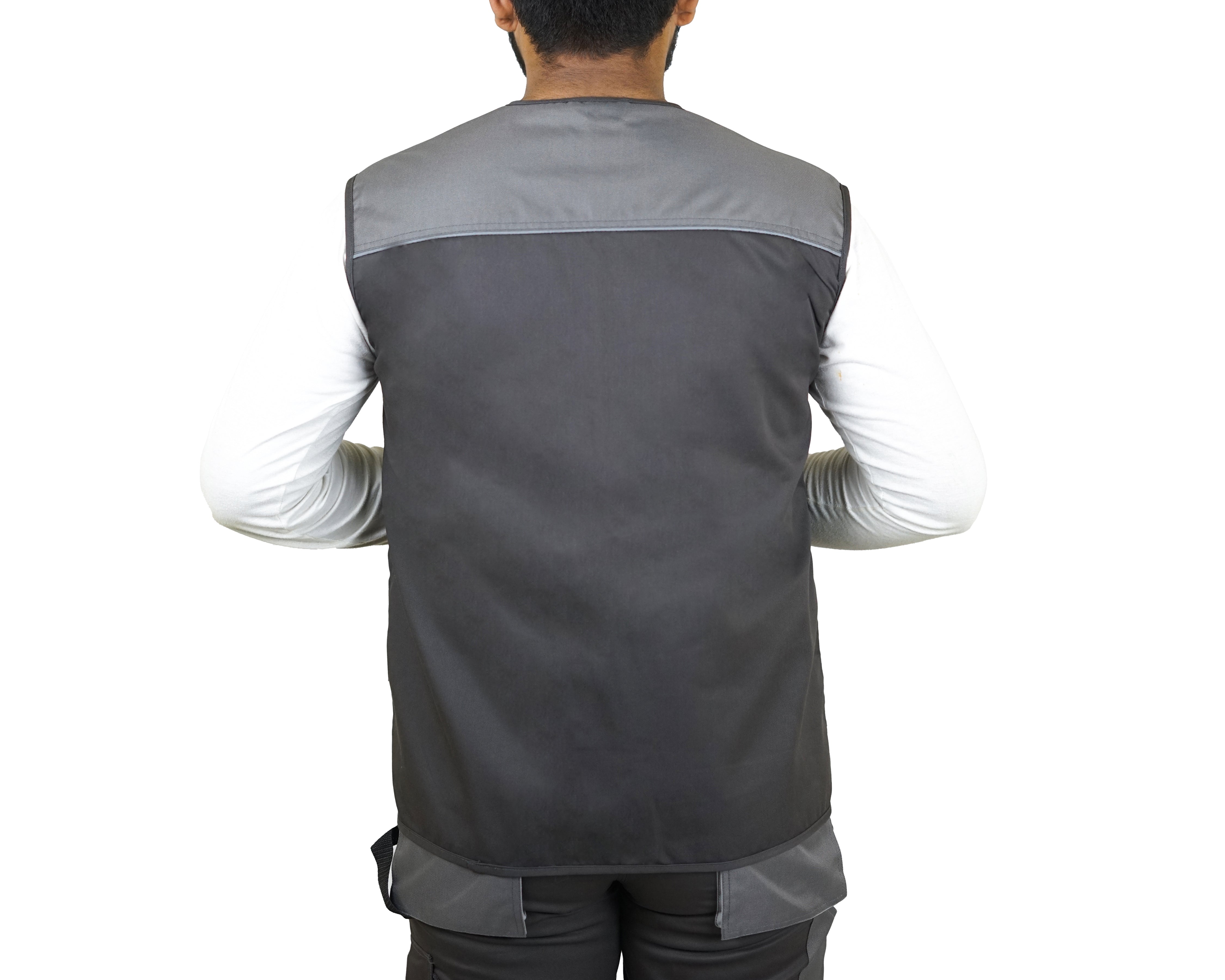 Worker's Vest, Pc Fabric (Front 8 pocket) – Safe-T