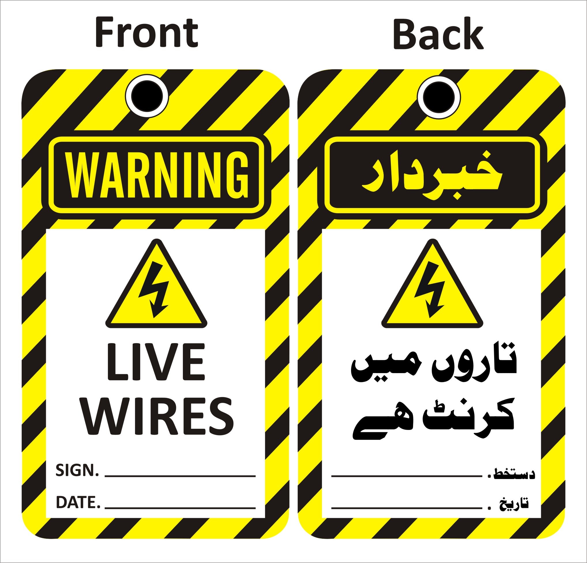 Live Wires Sign – Safe-T