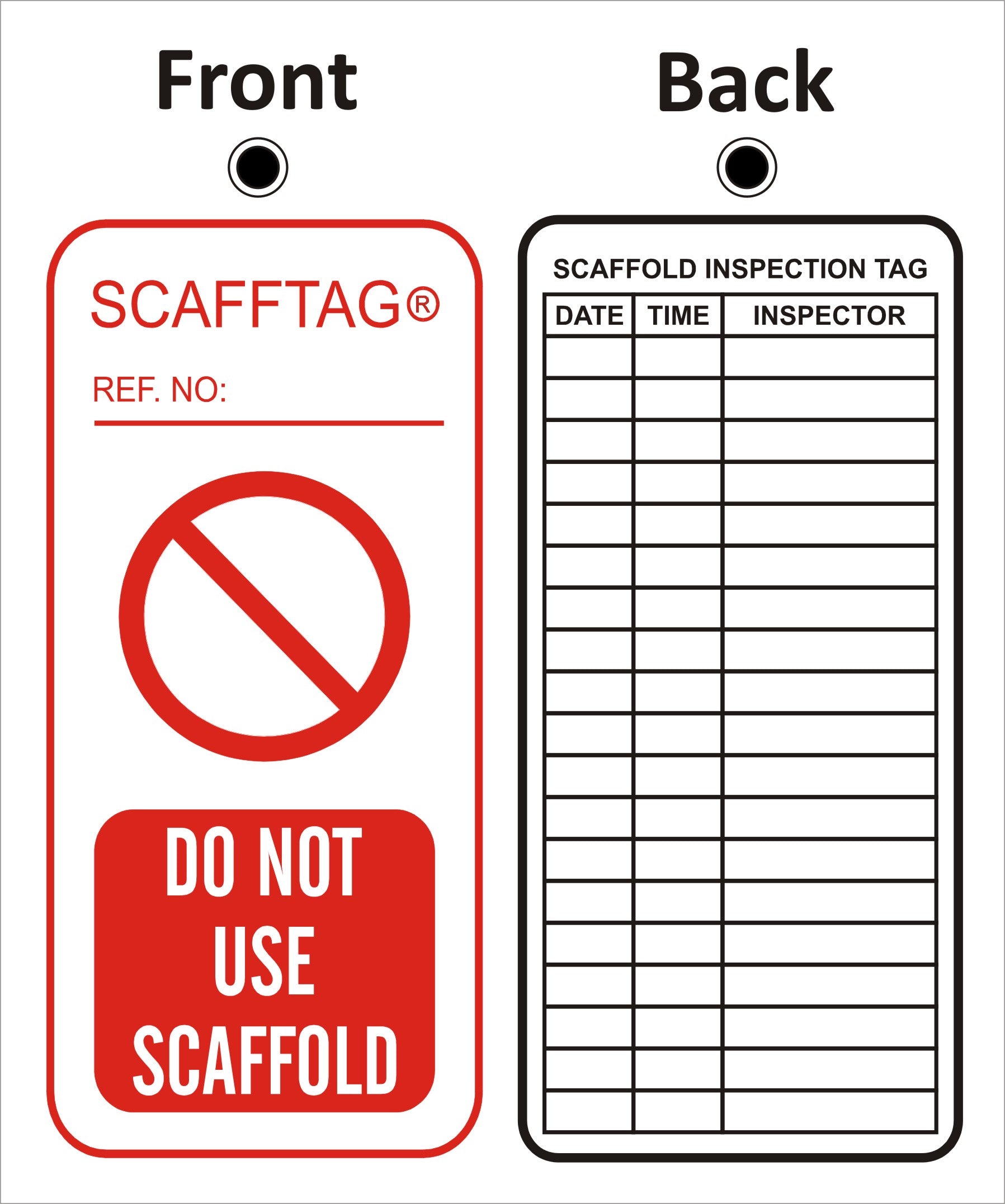 Do Not Use Scaffold Sign – Safe-T