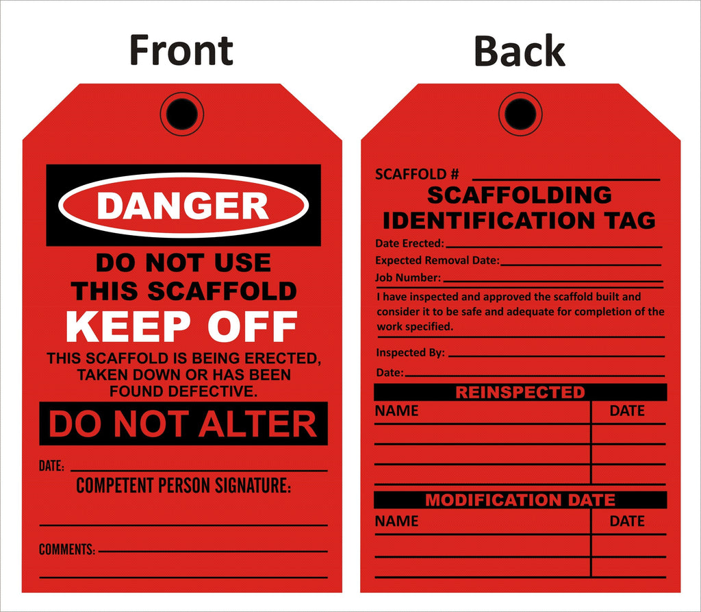 Danger Do Not Use This Scaffold Sign – Safe-T